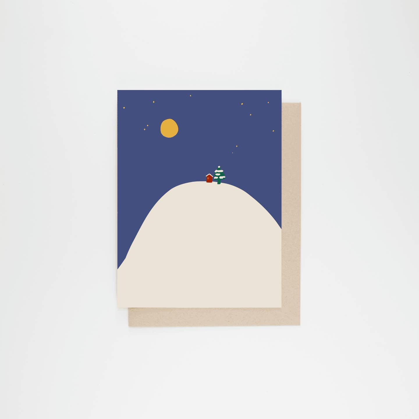 Winter Moon Card – Burro
